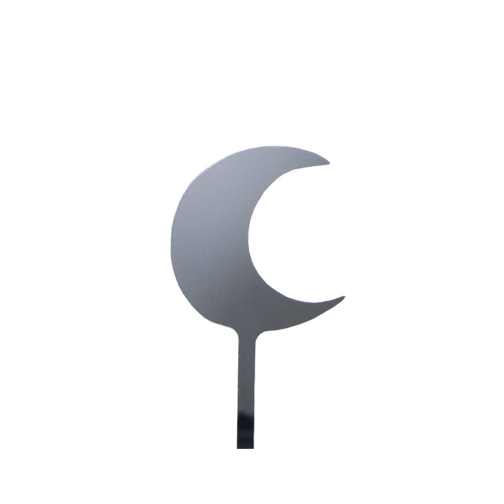 Silver Moon Cake Topper – Party Perfectly